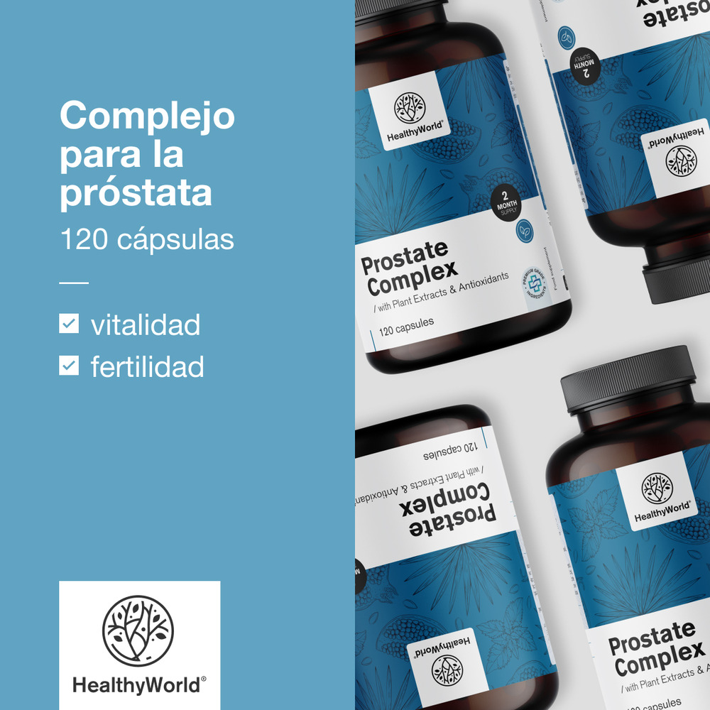 Complejo para la próstata, 120 cápsulas - Healthy-World.es