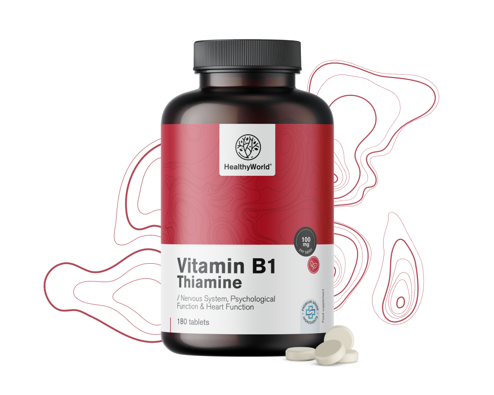 3x Vitamina B1 - tiamina 100 mg, en total 540 comprimidos - Healthy ...